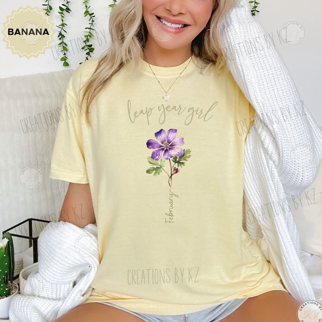 Leap Year Girl Shirt, Comfort Colors Shirts, Leap Year Gift, February ...