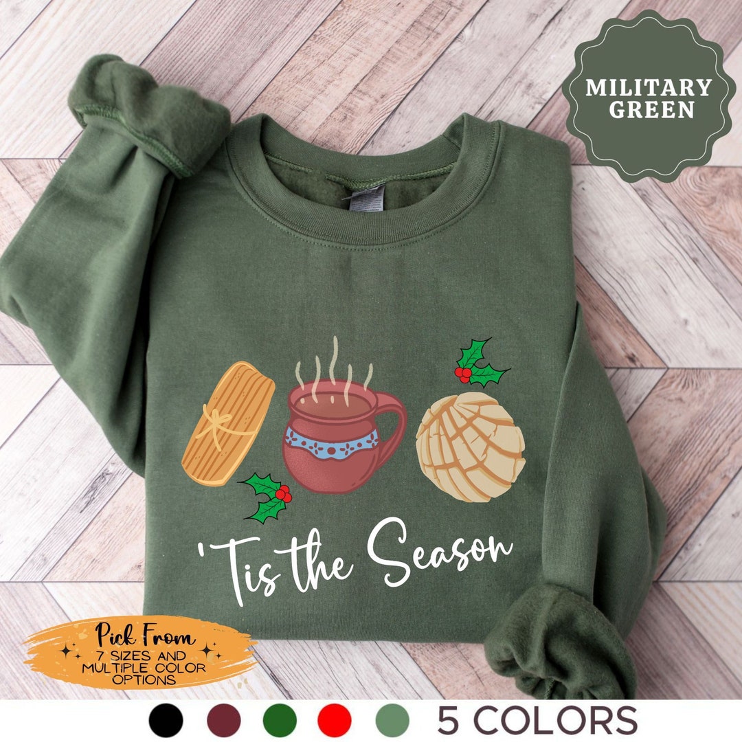 Mexican Christmas Sweatshirt, Concha Sweater, Tamale T-shirt, Latino ...