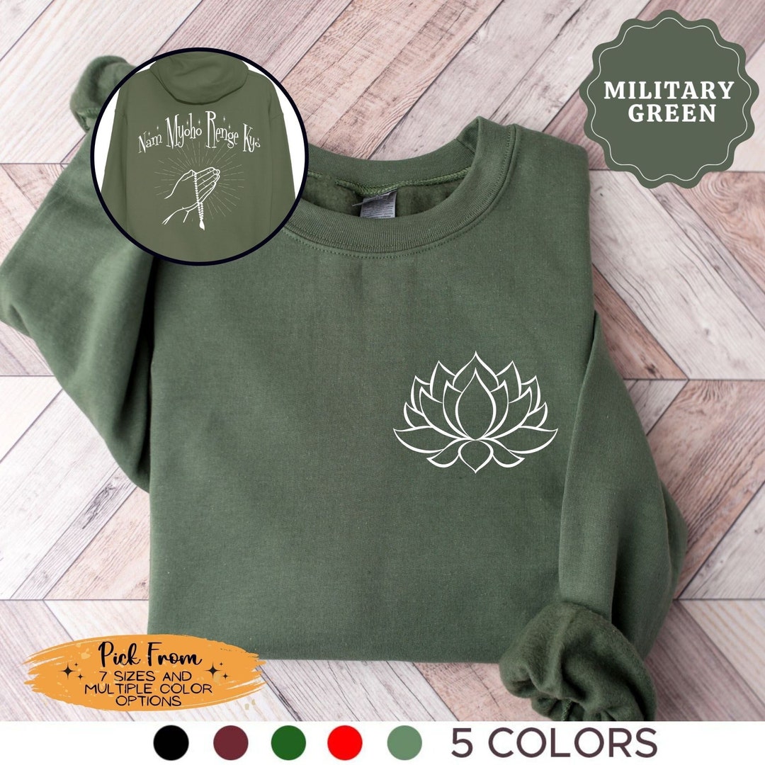 Nam Myoho Renge Kyo Shirt, Buddhist Sweatshirts, Prayer Beads, Lotus ...