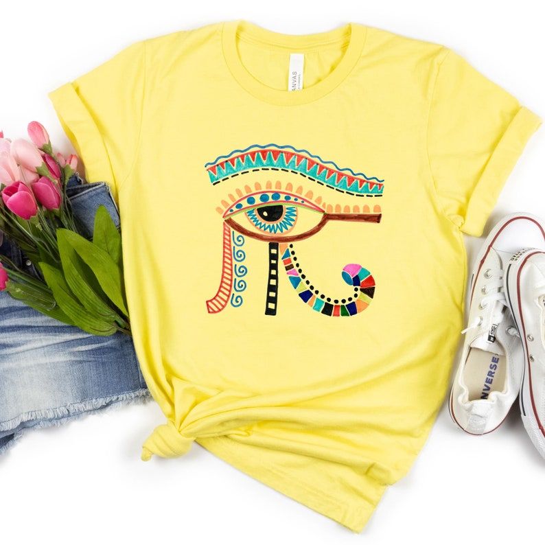 Egyptian Eye of Horus T-shirt Ancient Egyptian Hieroglyphic Sign ...