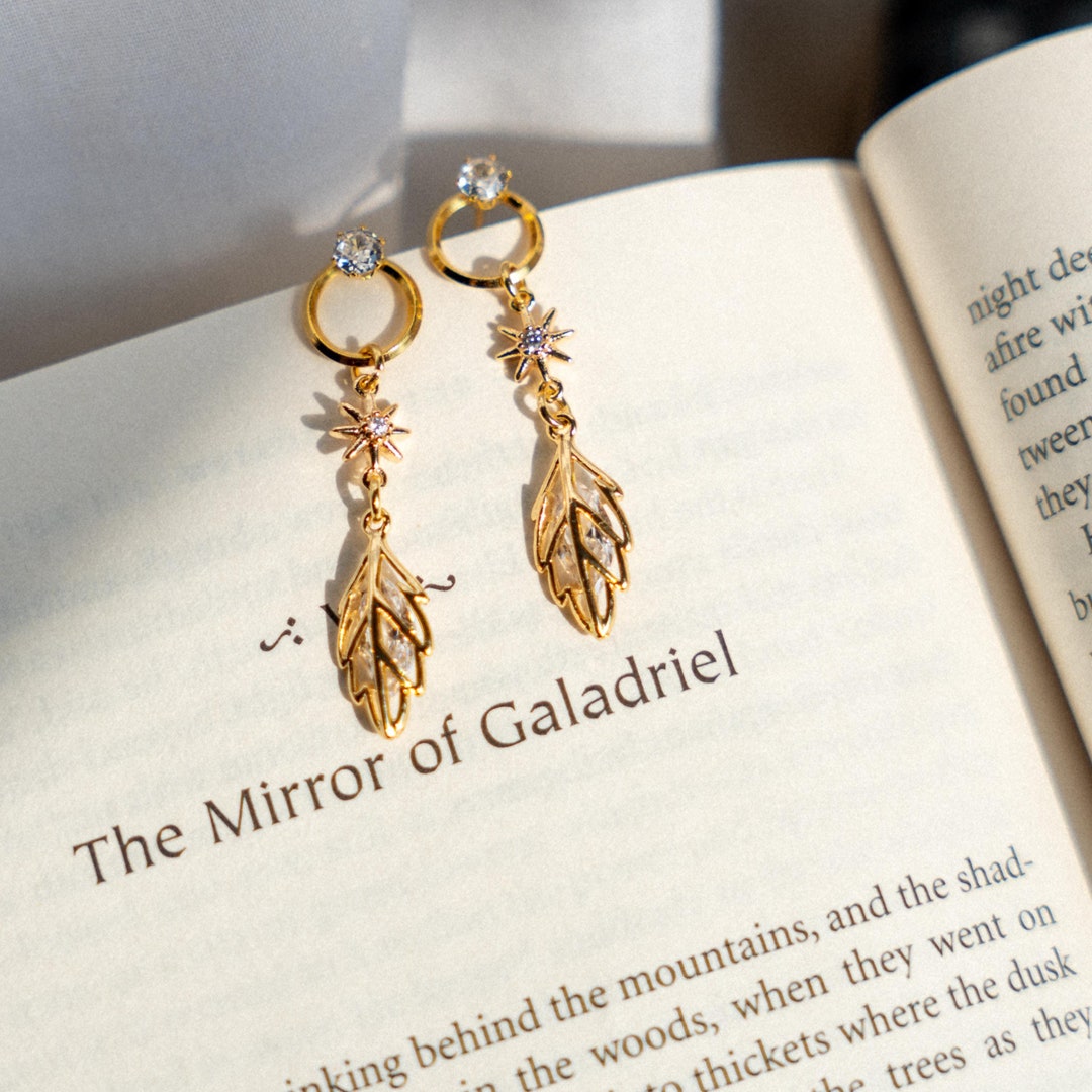 Galadriel Earrings, LOTR Inspired Jewelry, Elven Earrings, Fantasy ...