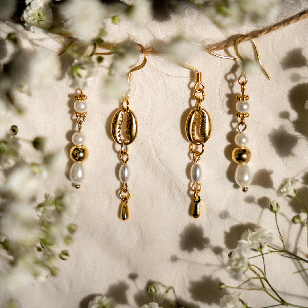 Siren's Song Earring Stack: Mermaidcore Jewelry - Double Piercing Set ...