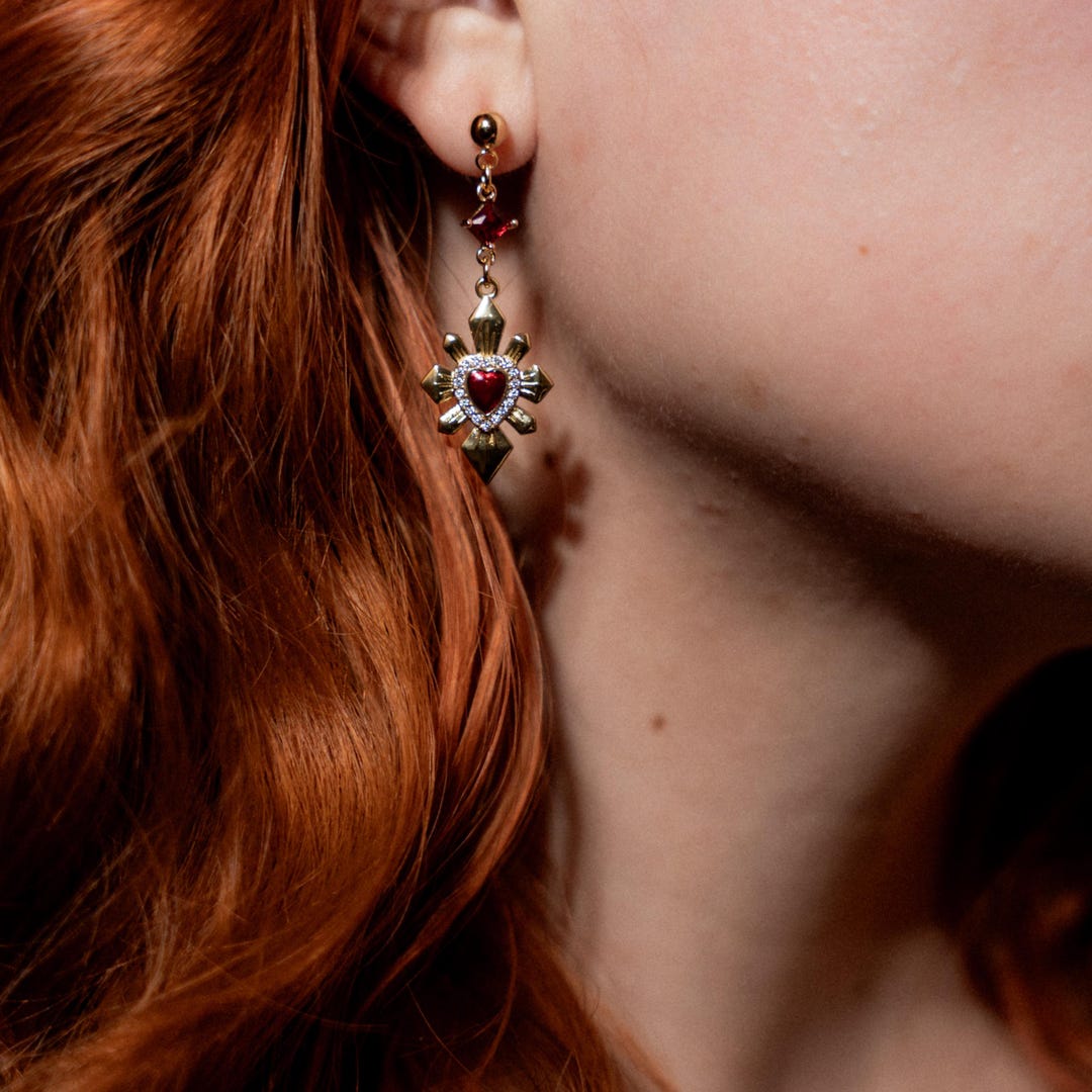 Nina Earrings, Heartrender, Six of Crows, Bookish Earrings, Valentine ...