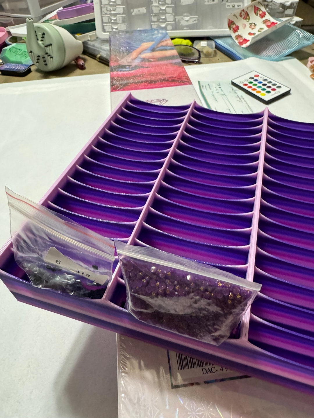 Diamond Art Baggie Holder Created by Apejay Customs - Etsy