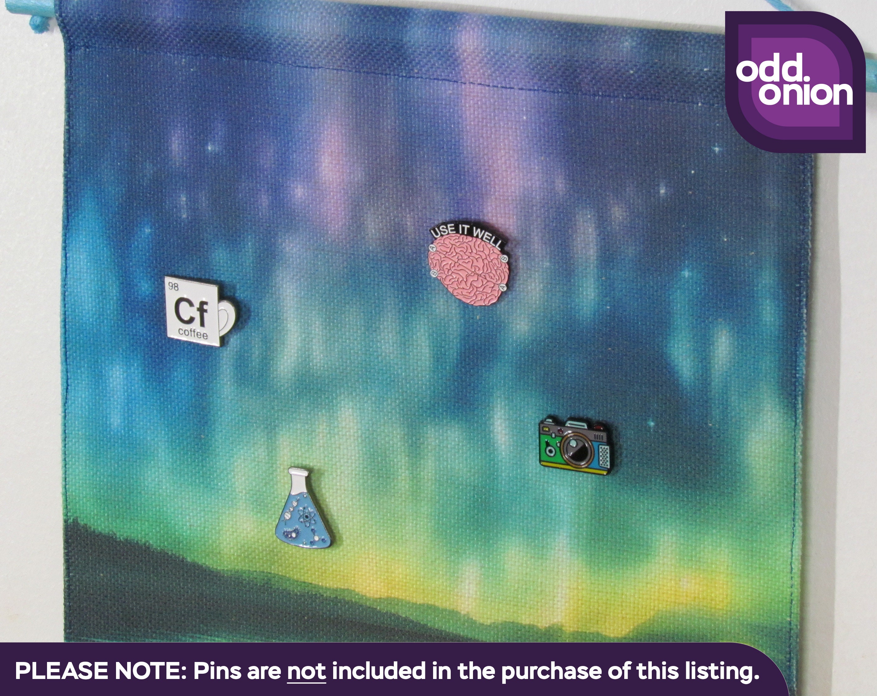 Northern Lights Wall Hanging Aurora Borealis Pin Board Colourful Green ...