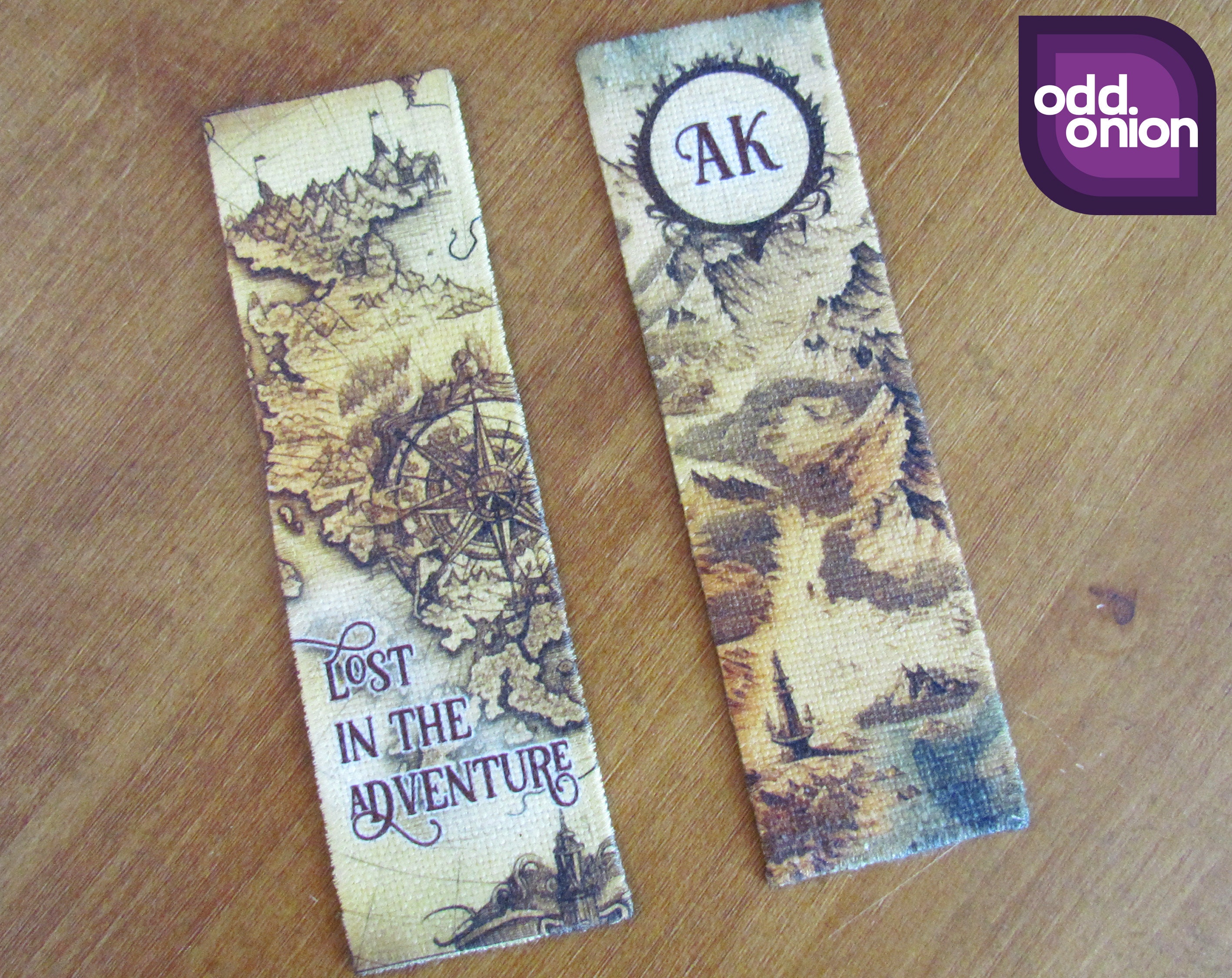 Adventure Fantasy Bookmark Fabric Bookmark Unique Gift for Reader ...