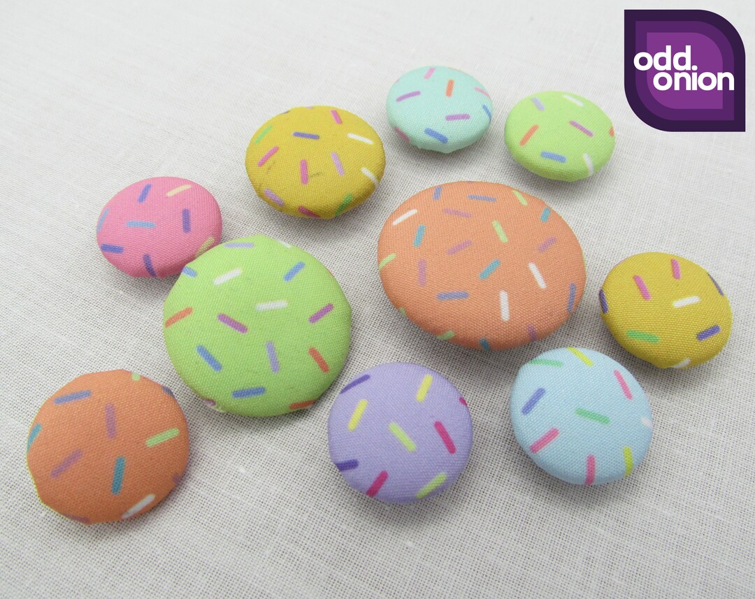 Cake Sprinkle Buttons Bright Colourful Buttons Pastel Colors Hundreds ...