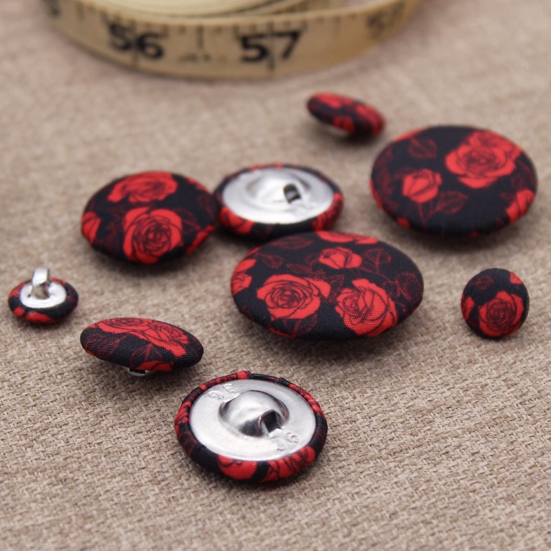 1/8" Red Buttons - Etsy UK