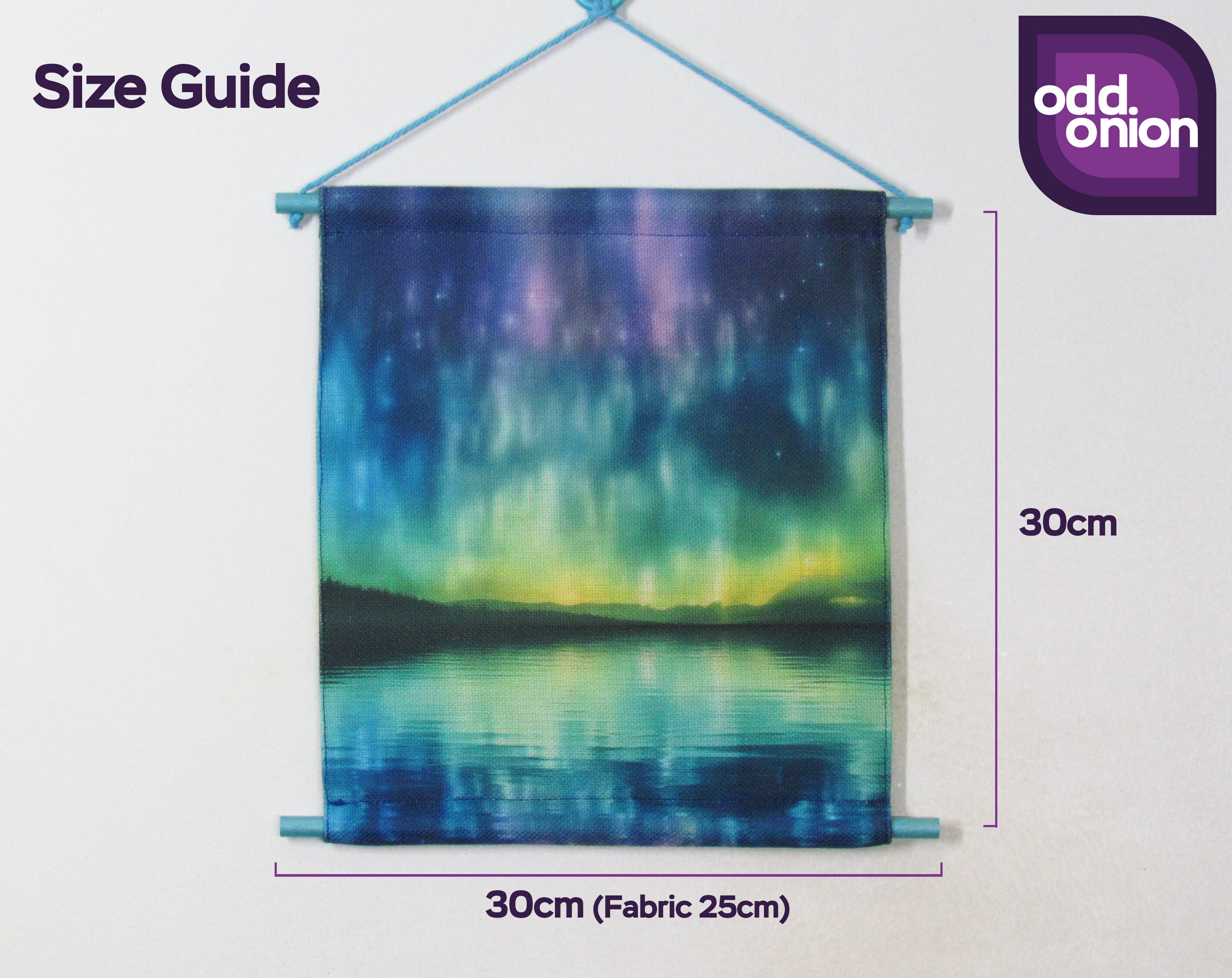 Northern Lights Wall Hanging Aurora Borealis Pin Board Colourful Green ...