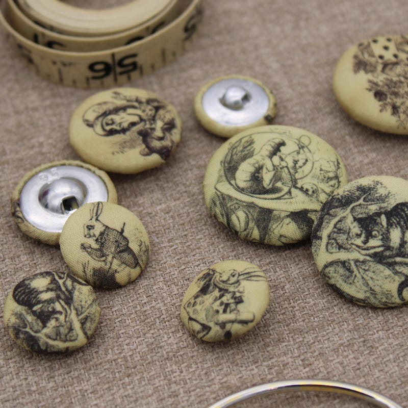 White Rabbit Button - Etsy