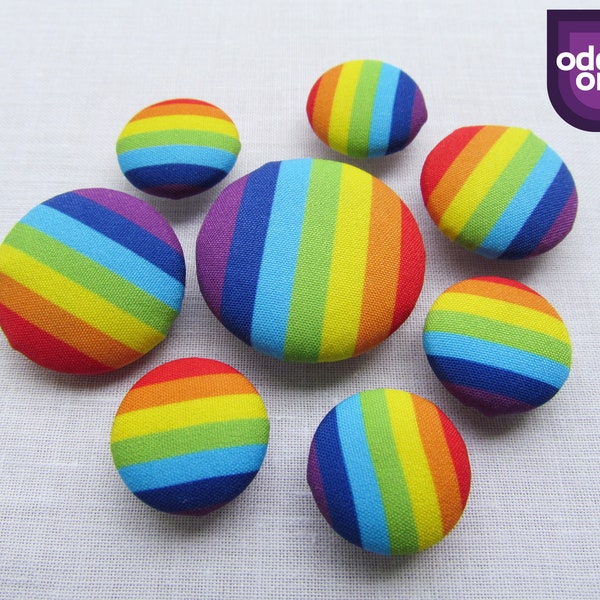 Striped Buttons - Etsy