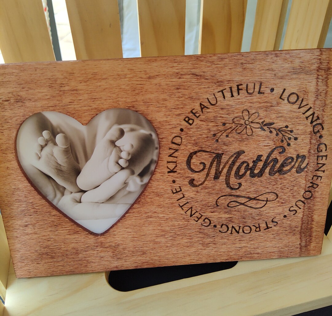 Hand Burned Picture Frame - Etsy