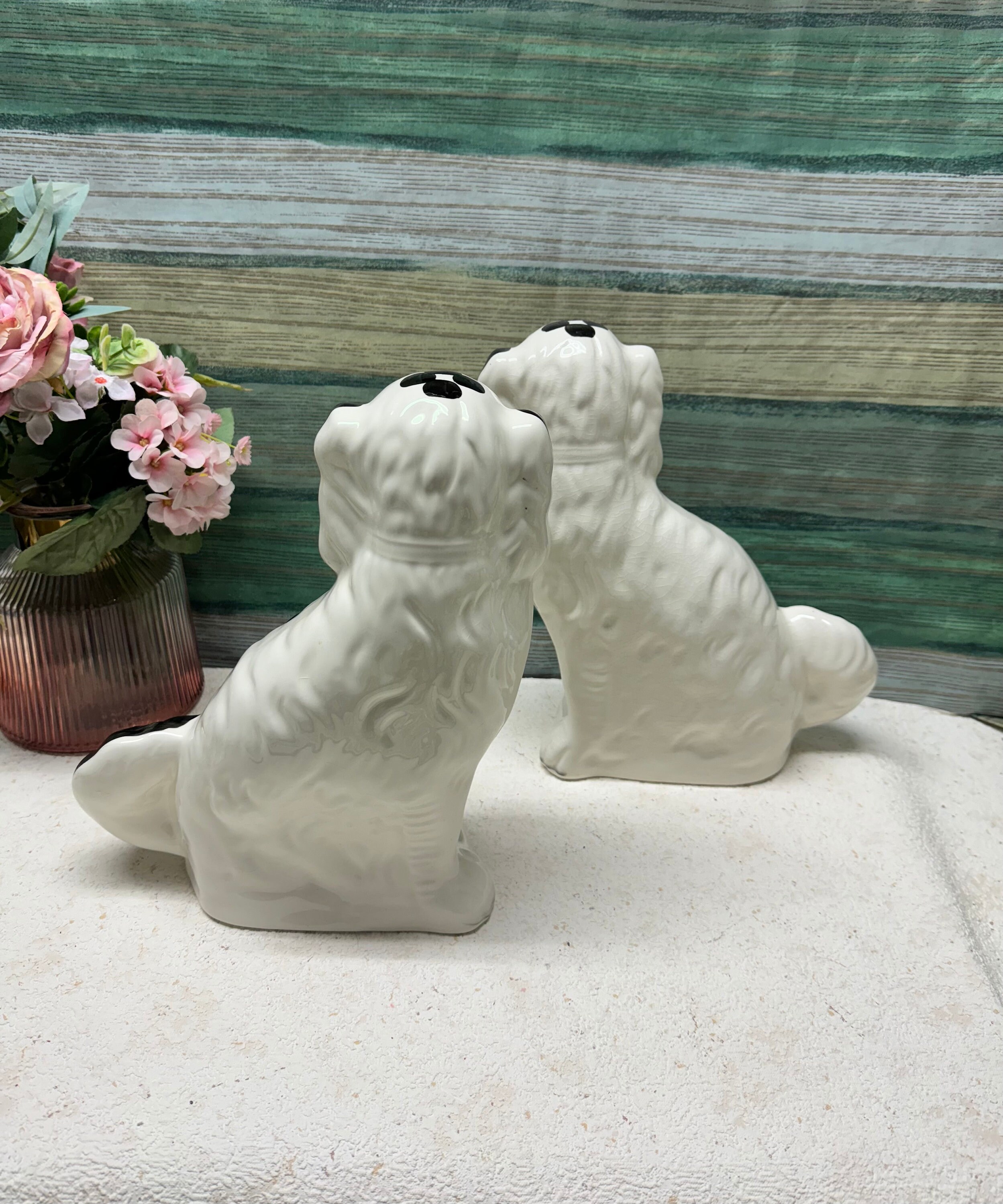 Pair of Arthur Wood Staffordshire Dogs Pattern Number 4558 Spaniel Dogs ...