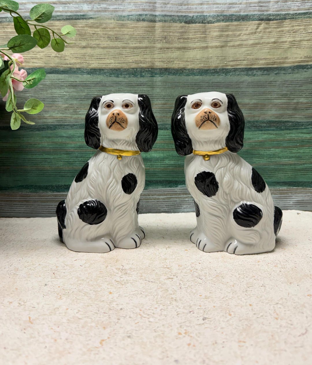 Original English Antique Staffordshire Dog Figurines – Hand-painted ...