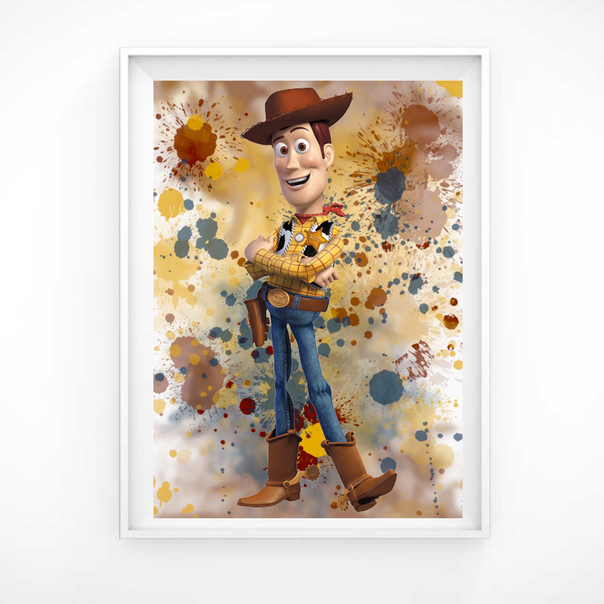 Disney's Toy Story Paint Splash Prints With Customisable - Etsy Canada