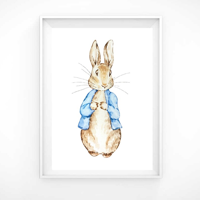 Peter Rabbit Set of 3 Nursery Prints Custom Name Print - Etsy