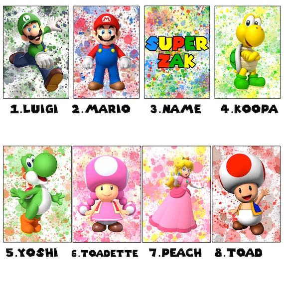 Super Mario Characters Names