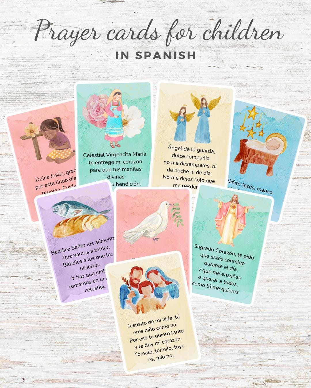 Children's Prayer Cards, Catholic Prayers, Children's Prayers ...