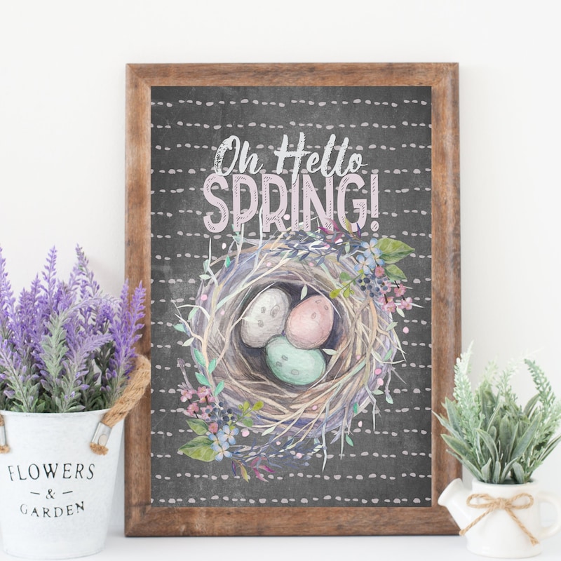 Spring Chalkboard - Etsy