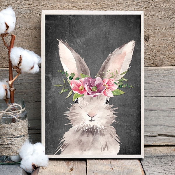 Bunny Wall Art - Etsy