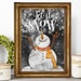 Winter Snowman, Let It Snow Printable, Chalkboard Art, Digital Download ...