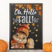 Fall Squirrel Wall Art | Oh Hello Fall | Autumn Print | Instant ...