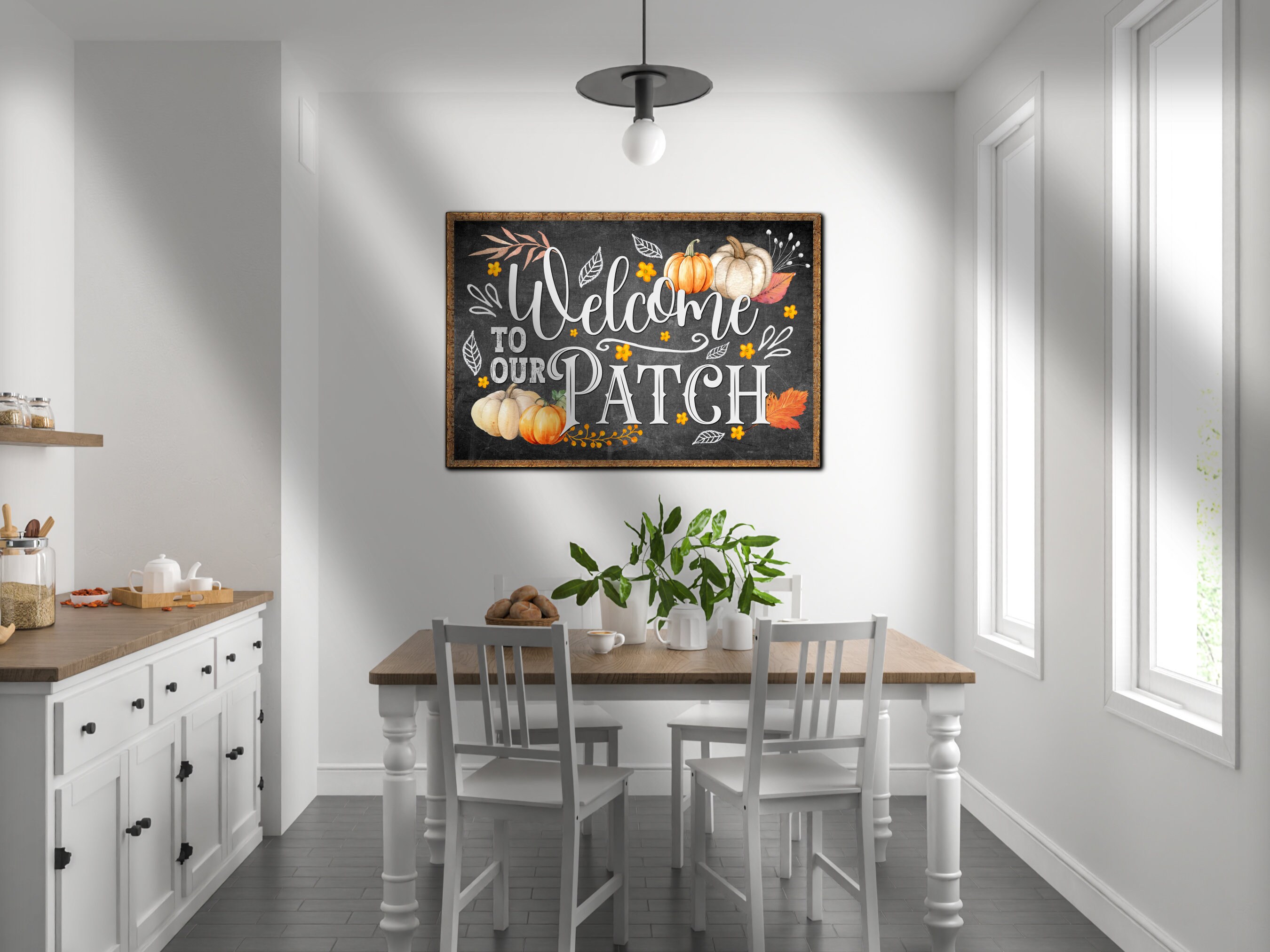 Welcome to Our Patch Fall Wall Art Autumn Print Pumpkin Patch Fall ...