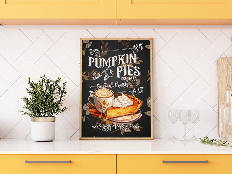 Pumpkin Pies Sign | Fall Wall Art | Pumpkin Spice Season | Autumn Decor ...