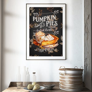 Pumpkin Pies Sign | Fall Wall Art | Pumpkin Spice Season | Autumn Decor ...