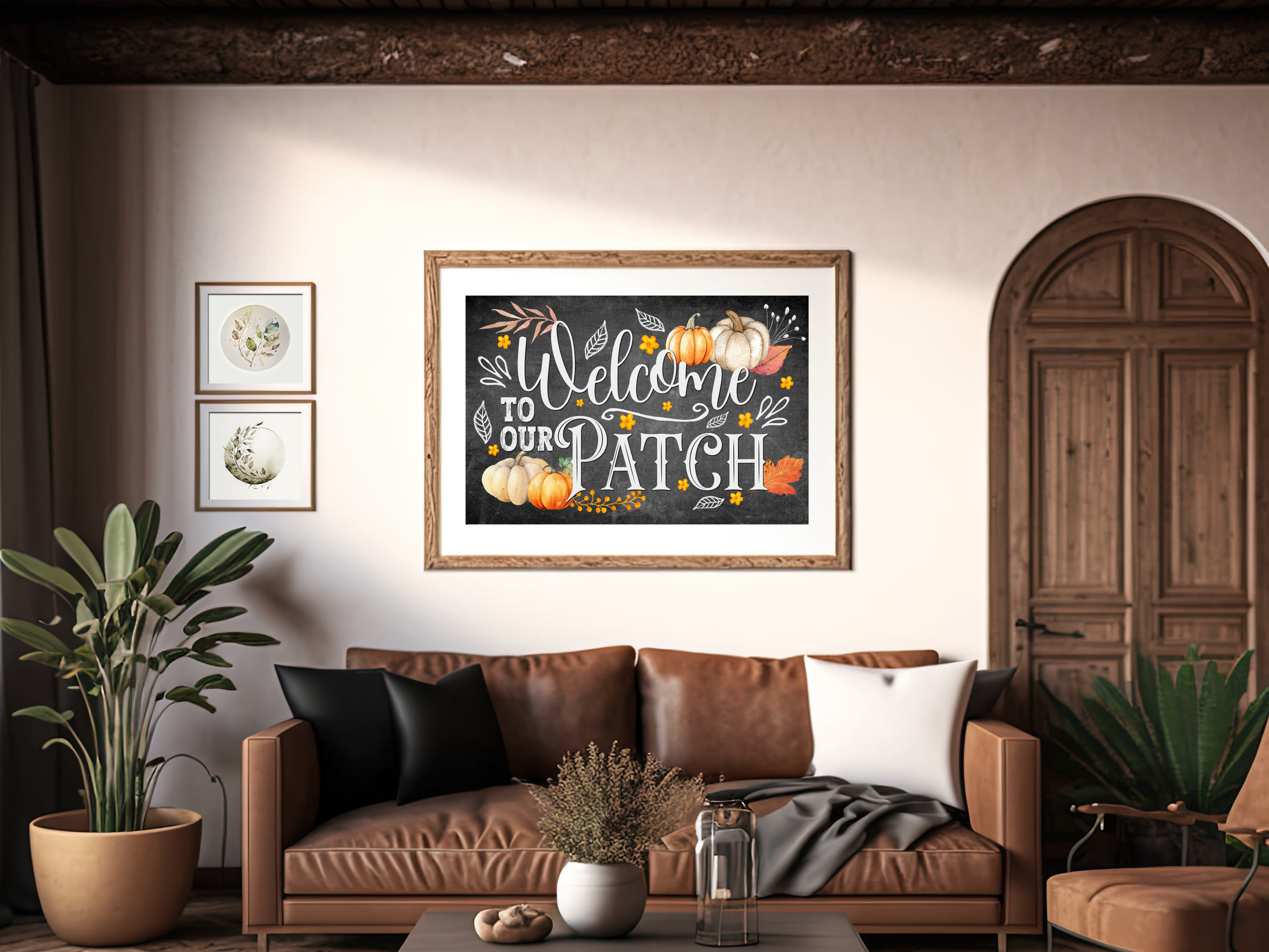 Welcome to Our Patch Fall Wall Art Autumn Print Pumpkin Patch Fall ...