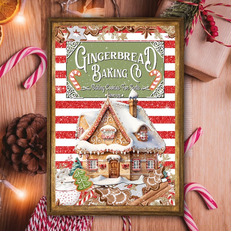 Gingerbread Kitchen - Etsy