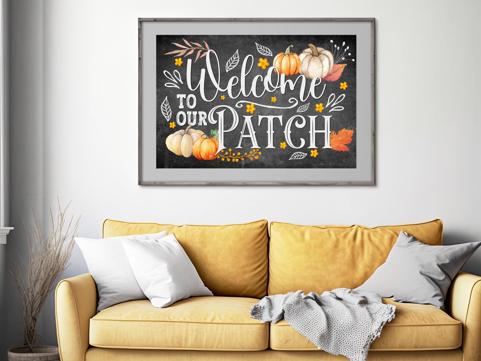Welcome to Our Patch Fall Wall Art Autumn Print Pumpkin Patch Fall ...