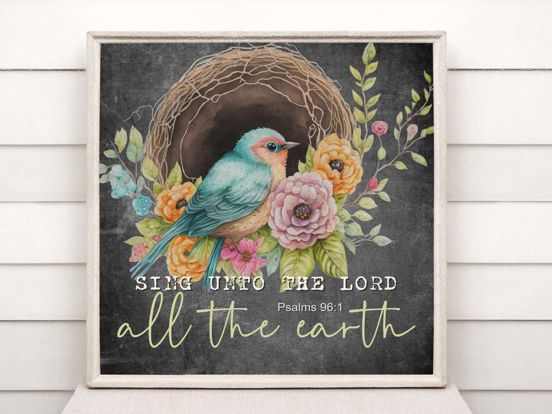 Bird Print Wall Art, Bird Wall Art, Bible Verse Print, Instant Download ...
