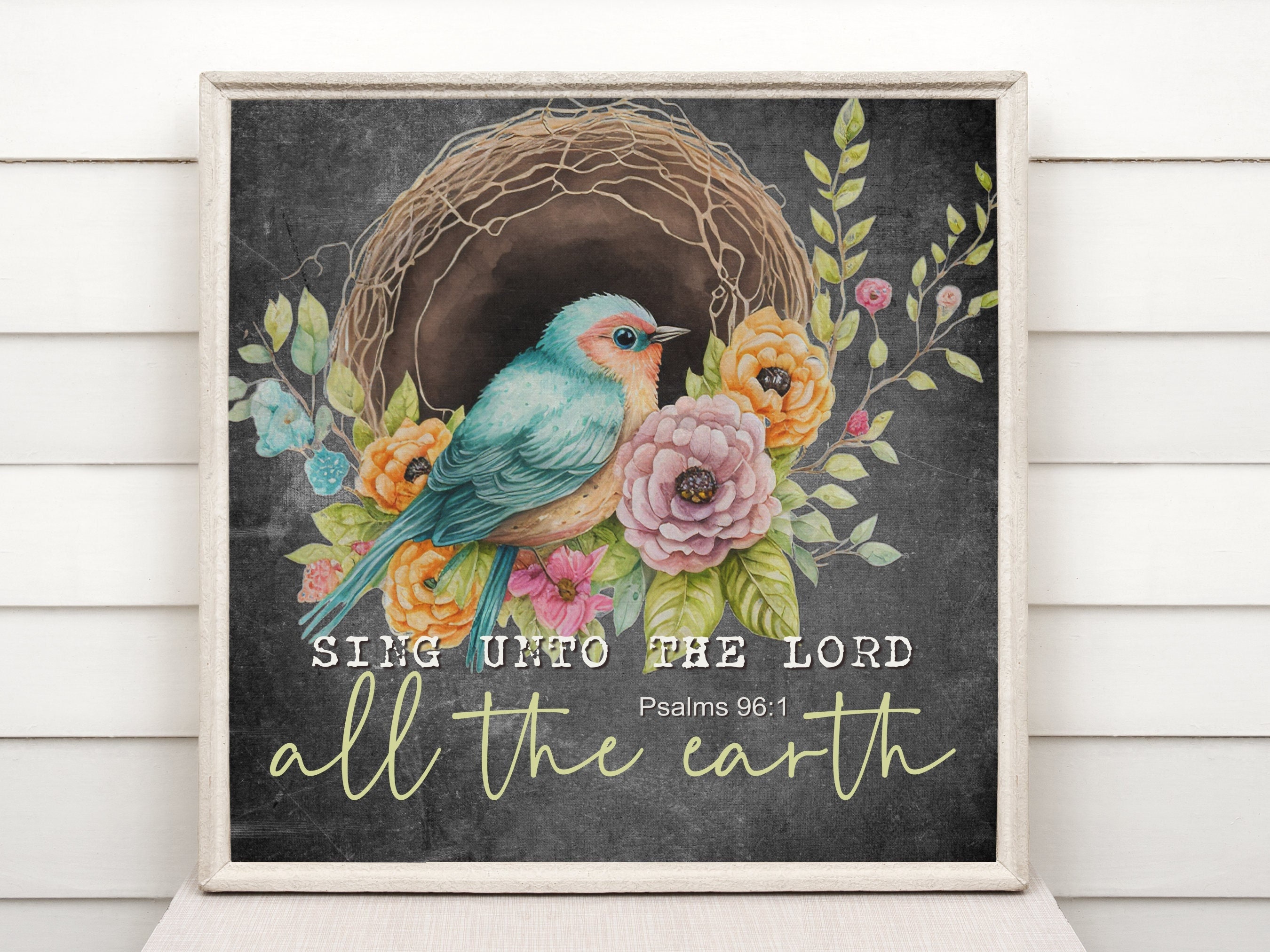 Bird Print Wall Art, Bird Wall Art, Bible Verse Print, Instant Download ...
