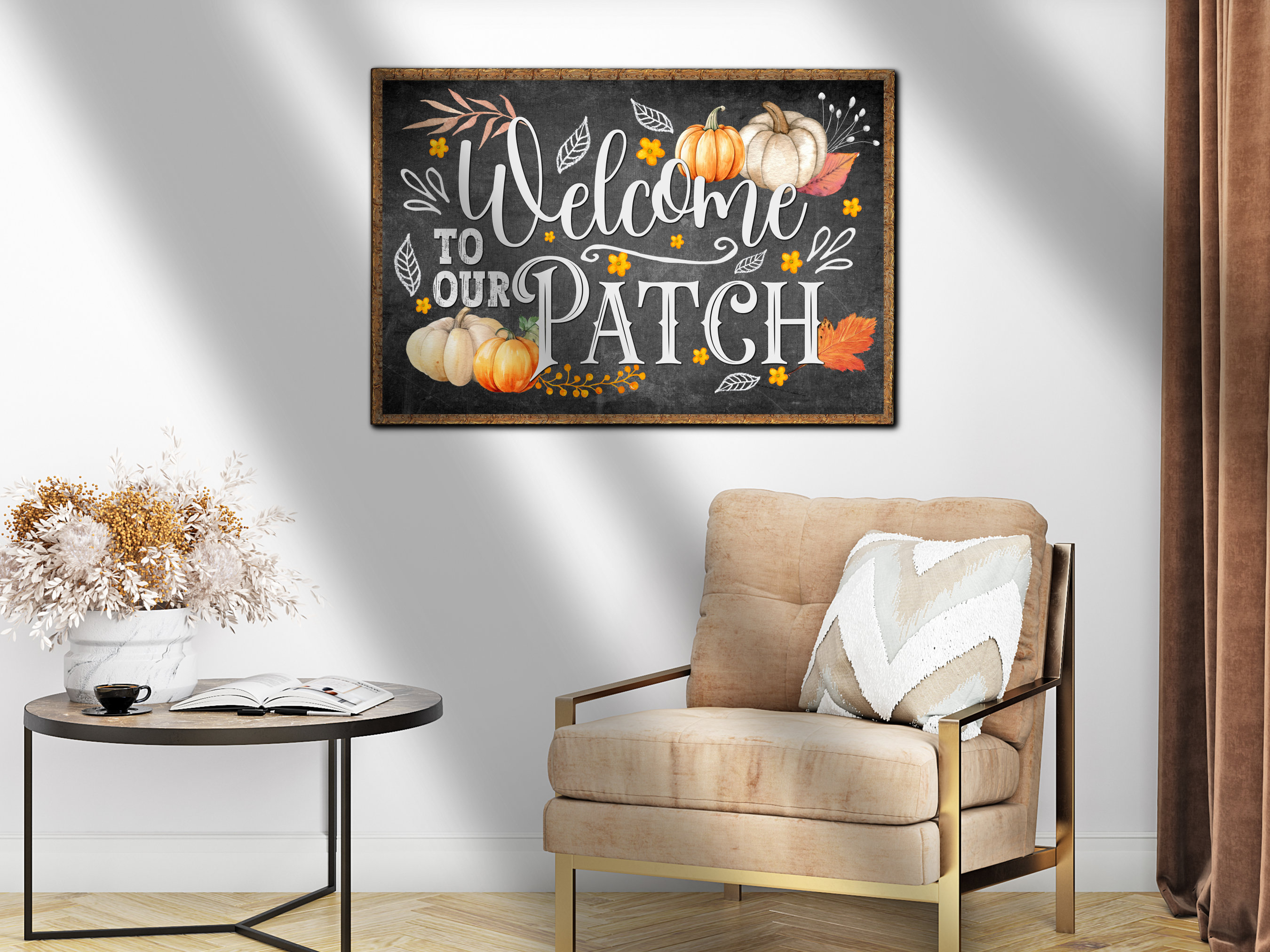 Welcome to Our Patch Fall Wall Art Autumn Print Pumpkin Patch Fall ...