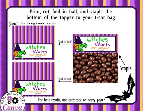 Printable Witches Warts Digital Download Editable - Etsy