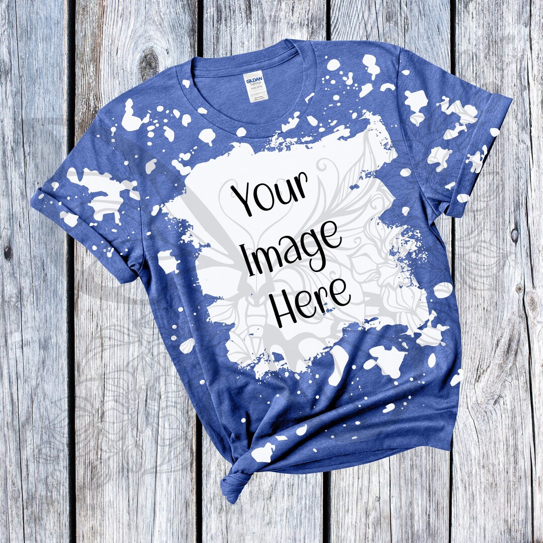 Gildan G640 Heather Royal T-shirt Mockup Digital Download - Etsy