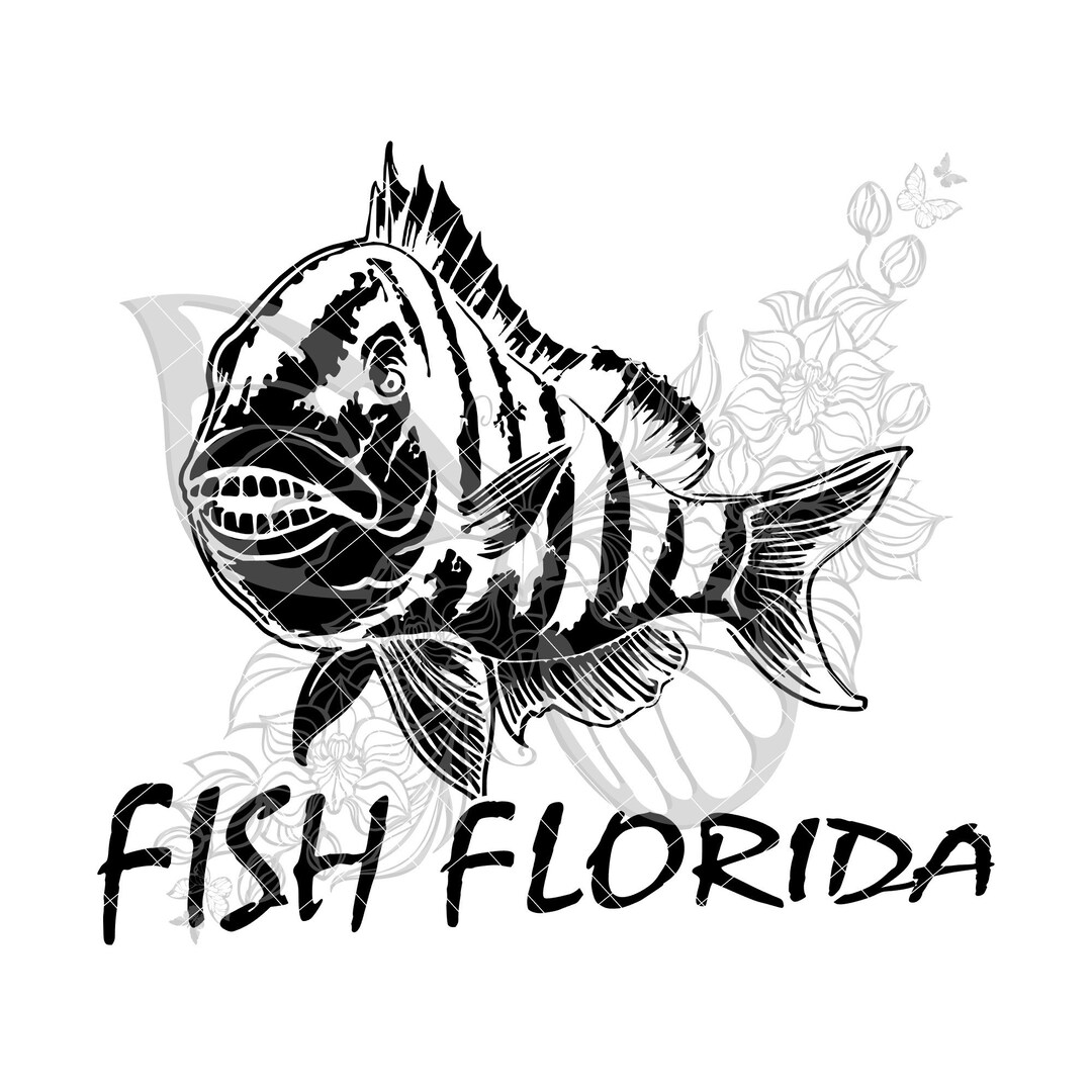 Fish Florida Sheepshead Digital Download Florida SVG Fishing Florida ...