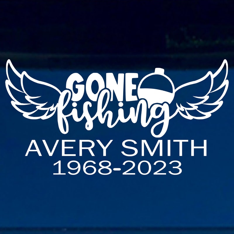Fishing Decal - Etsy