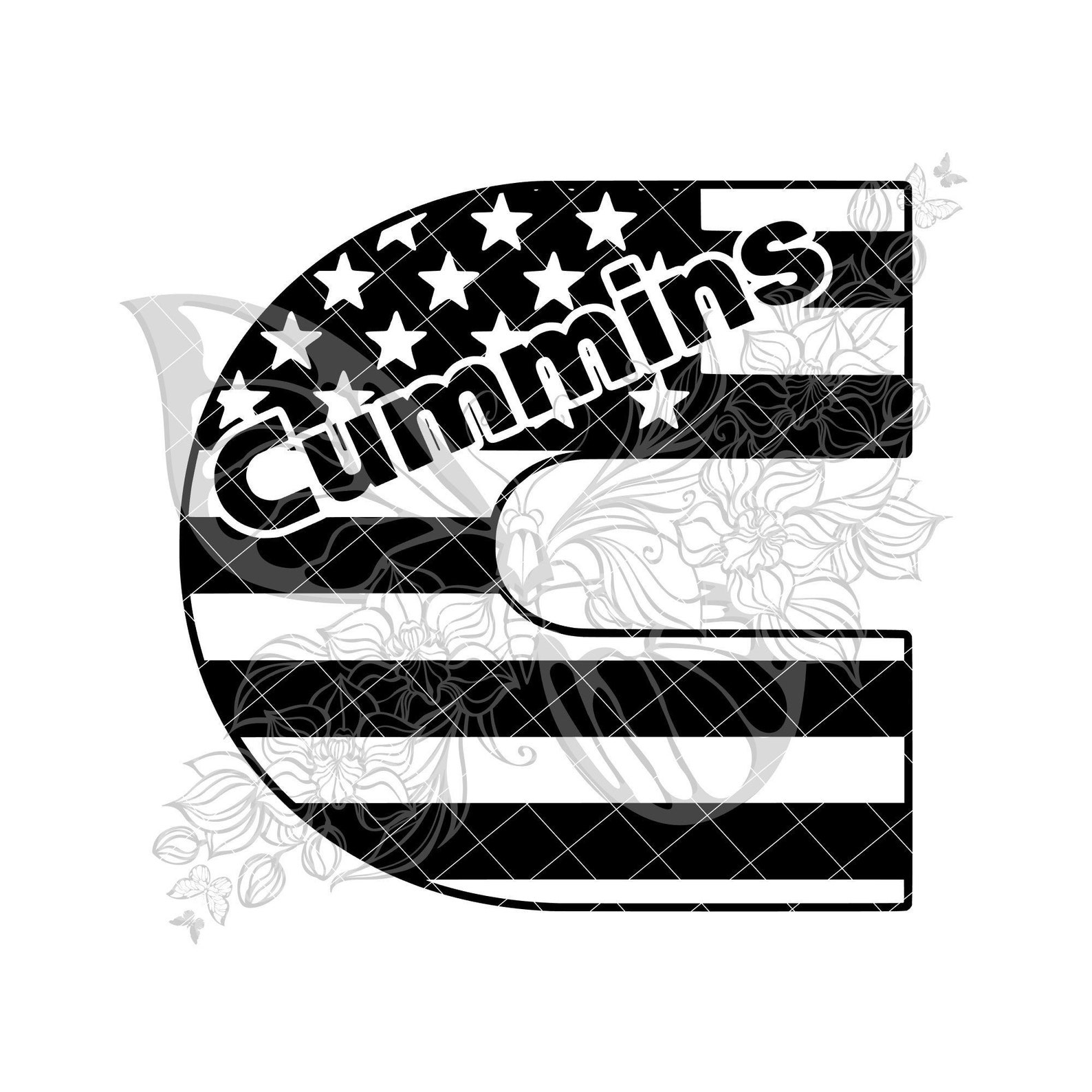 Cummins Flag Digital Download Svg Png Jpg Pdf - Etsy UK