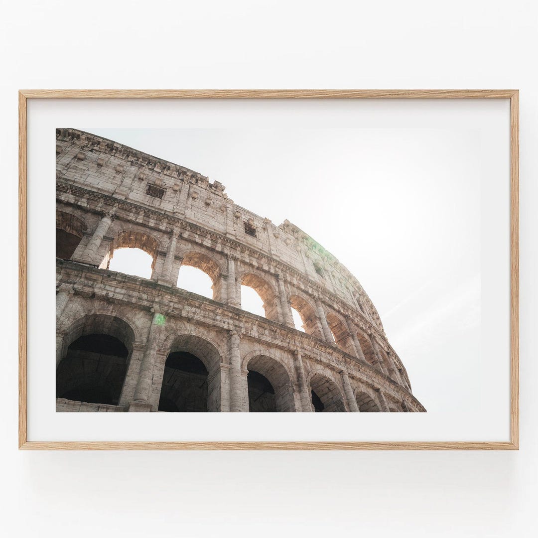 Colosseum Rome Italy Wall Art, Colosseum Landscape, Roman Architecture ...