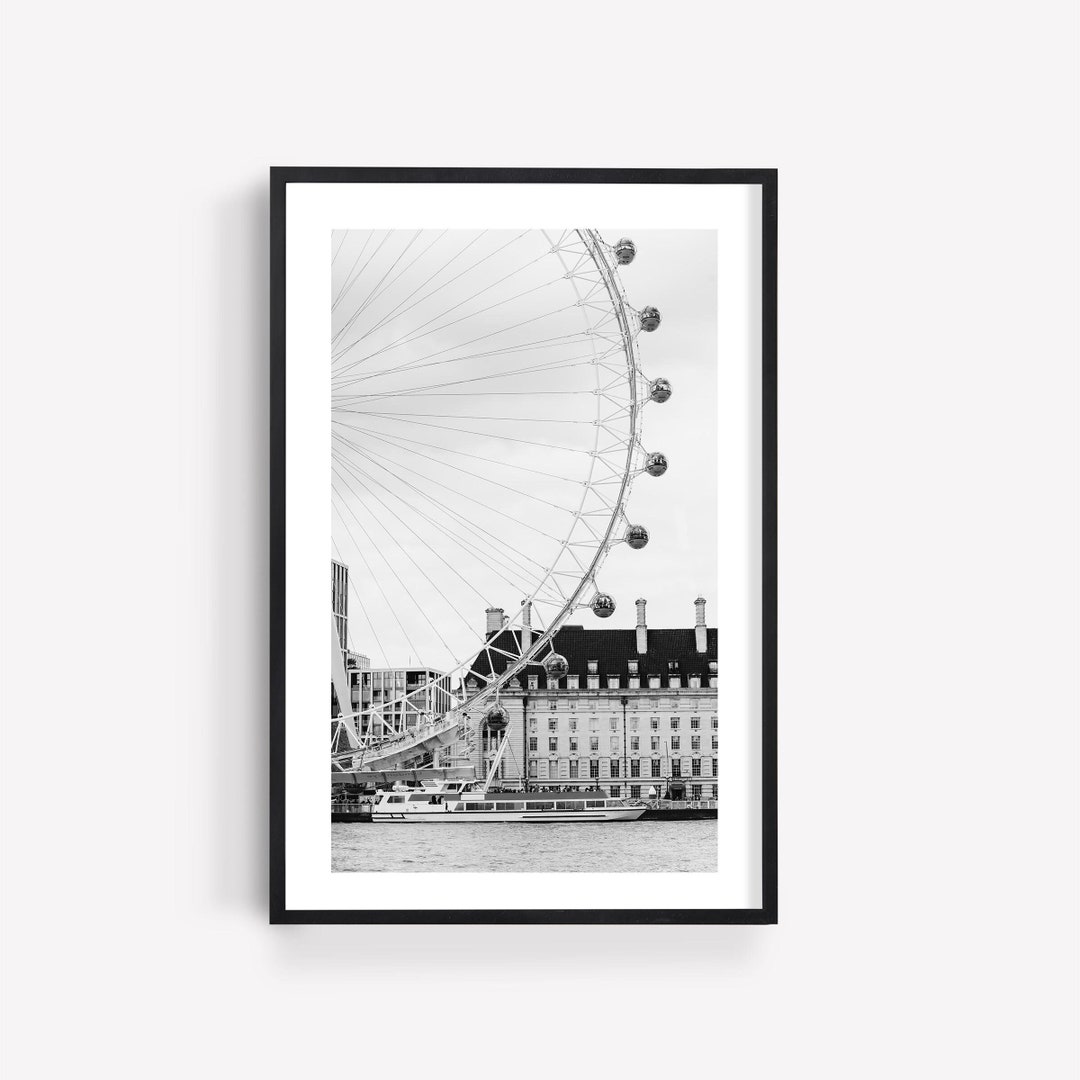 The London Eye Black and White Print - Fine Art Photography, London Eye ...