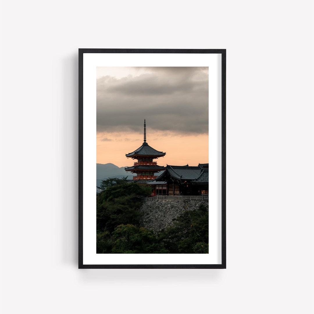 Kiyomizu-dera, Japanese Temple Sunset, Fine Art Photography, Frame ...