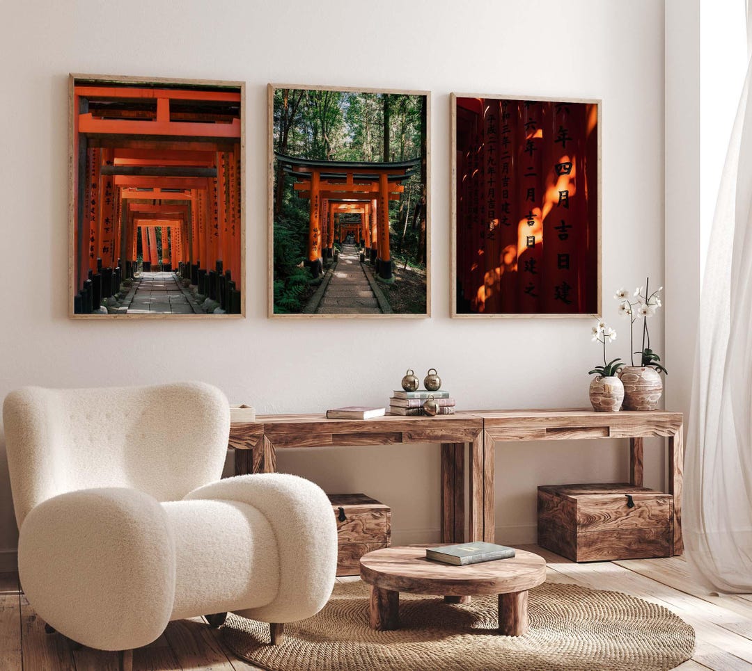 Fushimi Inari Taisha, Gallery Wall Prints Set 3, Travel Photography ...