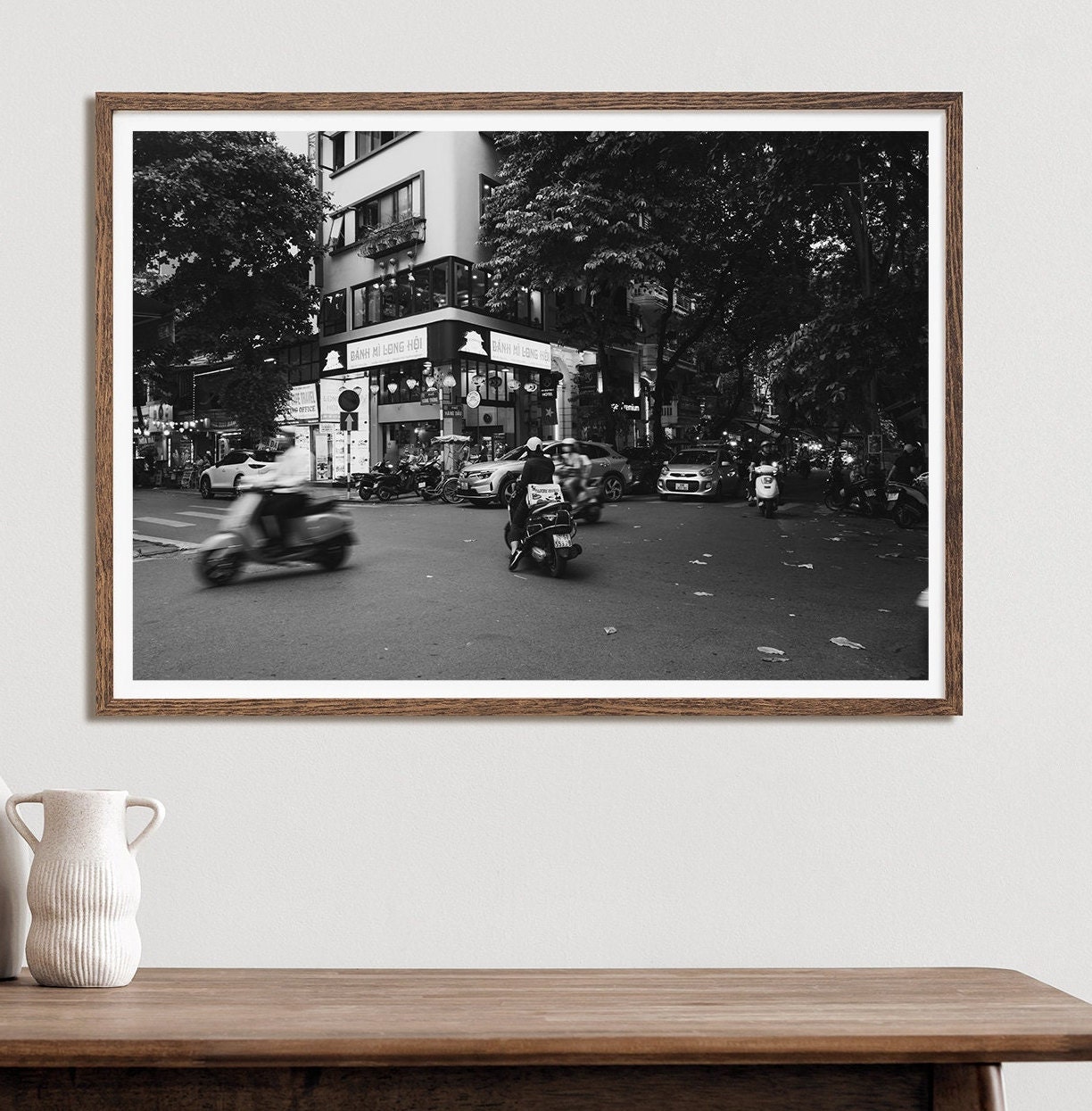 Black and White Hanoi Vietnam Photography Streets of Hanoi Print ...