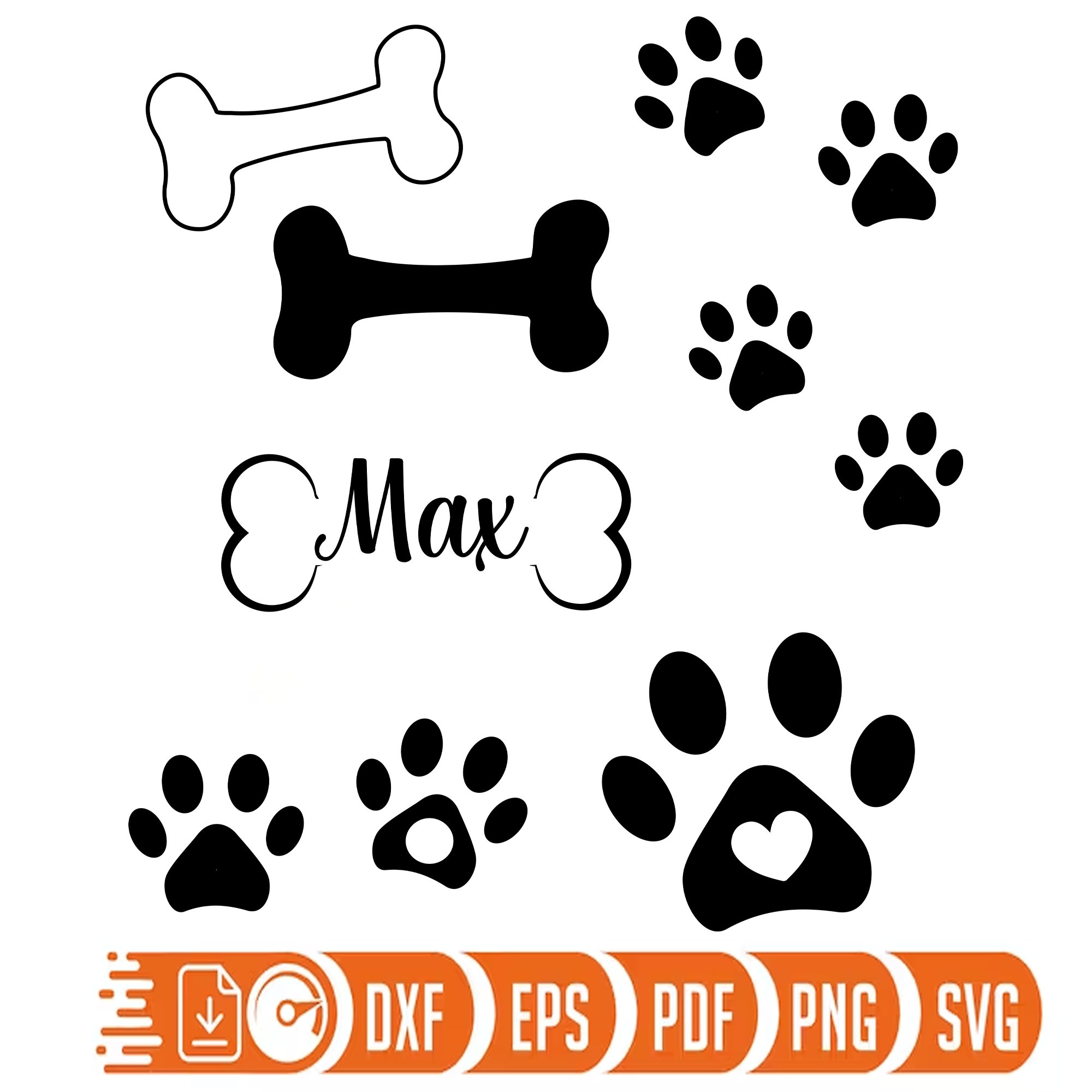 Paw Svg Bundle Paw Png Dog Paw Print Svg Pet Paw Svg - Etsy México