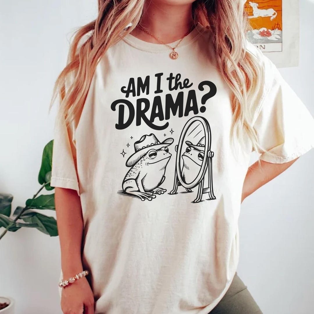 Am I the Drama Png, Cute Frog Png, Funny Meme Png, Funny Frog Meme ...