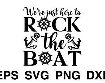 Rock the Boat Svg - Etsy