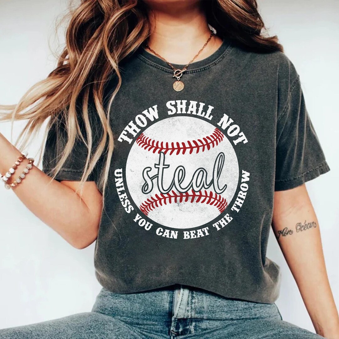 Retro Baseball Png, Thou Shall Not Steal Svg Png, Baseball Mom Gift ...