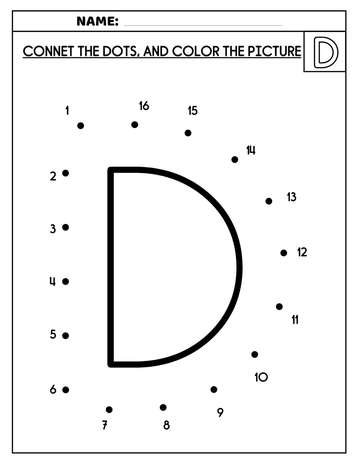 Dot-to-dot Alphabet Uppercase Printable Worksheets Activity - Etsy